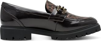 s.Oliver Damen Loafer mit Zierschnalle Elegant, Mehrfarbig (Brown Leo), 42 EU