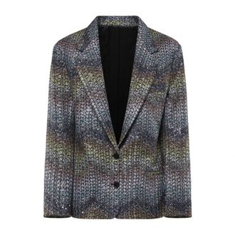 Missoni Femme, Vestes, Multicolore, Taille: 36 FR Caperdoni Blazer