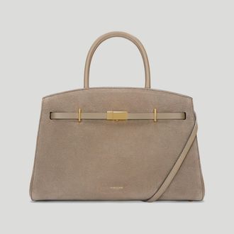 DeMellier The Midi Hudson Daim taupe clair DeMellier
