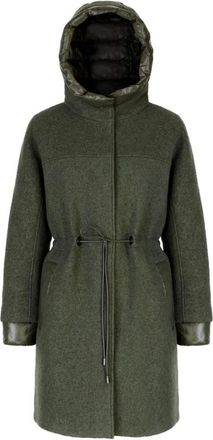 Geox Femme, Vestes, Vert, Taille: 38 FR Manteau vert élégant