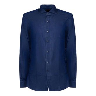 Fay Homme, Chemises, Bleu, Taille: 2XL Chemise en denim coupe classique