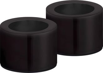 Uyuni Candles Kerzenhalter - Elegantes, minimalistisches Metalldesign, perfekt f&uuml;r LED-Kerzen, Heimdekor-Akzent f&uuml;r Wohnzimmer, Schlafzimmer, Esstisch, Mattschwarz,