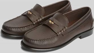 Tommy Hilfiger Loafer aus echtem Rindsleder mit Logo-Detail