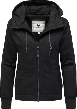 Ragwear Damen Winterjacke warme Outdoorjacke mit kuscheligem Teddy-Innenfutter und Kapuze Lumie YOUMODO Black Gr. XXL