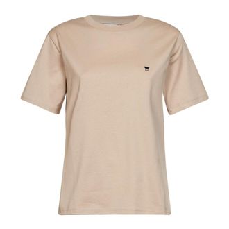 Max Mara Besticktes Schmetterlings-T-Shirt - - Tops - Damen - Beige - S