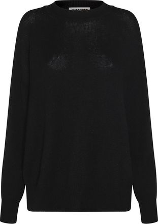 Jil Sander Rundhalspullover - Schwarz