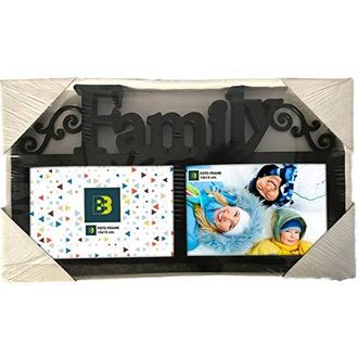 Desconocido B and B Bilderrahmen Multifoto Family 2 Fotos, Schwarz, Komposit, Einheitsgr&ouml;&szlig;e