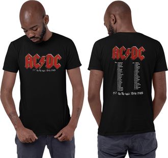 AC/DC Herren MEACDCRTS031 t Shirt Damen, Schwarz, XS