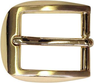 Brazil Lederwaren Boucle de ceinture 2,5 cm | Buckle Boucle de ceinture 25mm Massif | Boucle ardillon | Ceinture interchangeable jusquà 2.5cm | Or