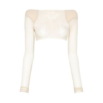 Rick Owens Femme, Blouses et Chemises, Gris, Taille: 38 FR Helm Top