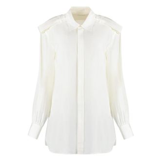 Burberry Seidenhemd - - Blouses & Shirts - Damen - Wei&szlig; - XS