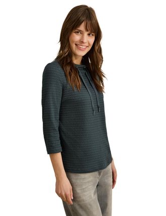 Cecil Damen Two-Tone Strukturshirt