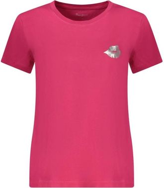 Pepe Jeans London Cotone T-Shirt - - Tops - Damen - Rot - XS