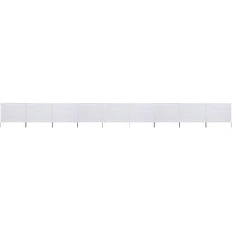 vidaXL 9-teiliges Windschutzgewebe 1200 x 80 cm Sandwei&szlig; vidaXL