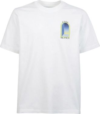 Casablanca Homme, Tops, Blanc, Taille: S Arches Classic Tee
