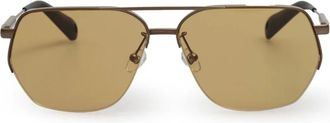 Jacquemus unisex, Accessoires, Brun, Taille: 64 MM Lunettes de soleil Aviateur