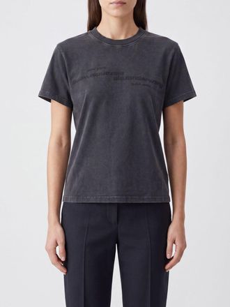 Alexander Wang T-shirt slim en coton avec logo imprim&eacute; et manches courtes