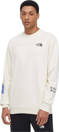The North Face Nse Graphic Crew SweaT-shirt - Homme - Sport - Beige - Taille: XS