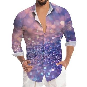 Generic T Shirt Homme, Chemise De Soir&eacute;E &agrave; Paillettes Et Sequins Manches Longues Style D&eacute;Contract&eacute; Id&eacute;Ale pour Les F&ecirc;Tes