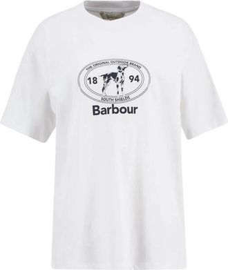 Barbour Femme, Sport, Blanc, Taille: 40 FR T-Chemises