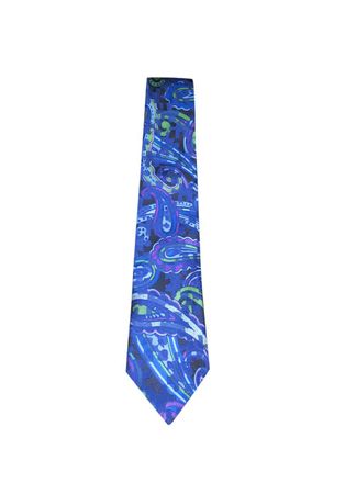 Etro blue Paisley Silk Tie