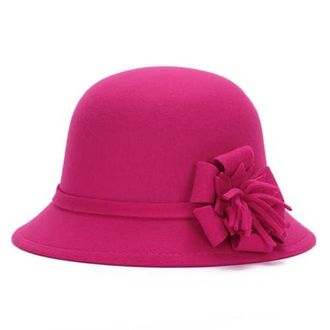Generic Chapeau en laine pour femme avec d&ocirc;me pour casque de ski, Rose, taille unique