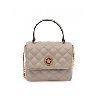 Versace La Medusa Quilted Crossbody Bag - - Bags - Damen - Beige - ONE SIZE