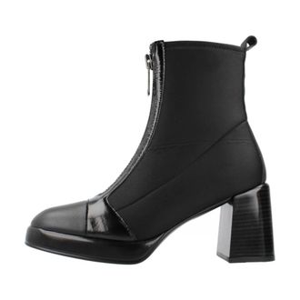 Hispanitas Femme, Chaussures, Noir, Taille: 40 EU Bottines &agrave; talon avec fermeture &eacute;clair