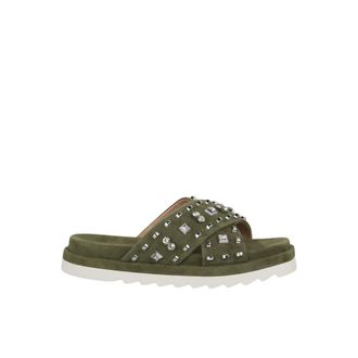 Alma En Pena Alma EN Pena, Femme, Chaussures, Vert, Taille: 37 EU Sandalette rembourr&eacute;e avec clous