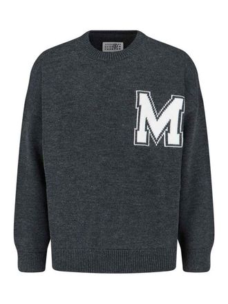 Maison Margiela Pull Col Rond - Gris