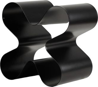 Generic Weinregal, Metall-Weinhalter, X-förmiges Design, Schlicht und Stilvoll, Stabil und Langlebig, für Zuhause, Villa, Einkaufszentrum und Bar(Black)