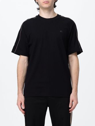 Burberry T-shirt en coton avec logo EKD et finitions contrastantes