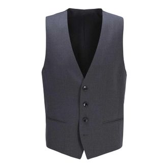 HUGO BOSS Wilson Weste f&uuml;r Herren, Schurwolle (Dunkelgrau)