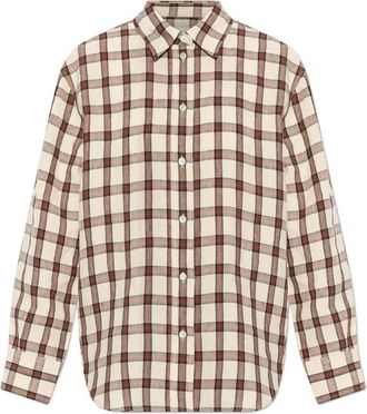 R&oacute;he Hemd mit Karomuster - - Blouses & Shirts - Damen - Beige - S
