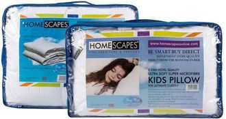 Homescapes Kinder Übergangsdecke und Kopfkissen-Set, Wärmeklasse 3, 100% Super Microfaser