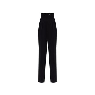 Maison Margiela Wollhose - - Trousers - Damen - Schwarzk - XS