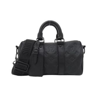 Louis Vuitton unisex, Pre-owned, Noir, Taille: ONE Size Sac Boston Keepall Monogram Calf doccasion