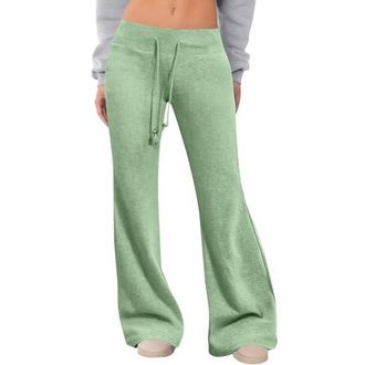 Generico Pantalon de sport pour femme Curvy Pantalon de jogging pour femme avec cordon de serrage dhiver, pantalon doux et confortable, pantalon de surv&ecirc;tement