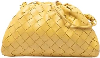 Bottega Veneta Pre-owned Mini Pouch - Femme - Pre-owned - Jaune - Taille: ONE Size