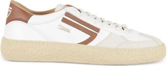 Puraai Homme, Chaussures, Blanc, Taille: 43 EU 1.01 Baskets Vintage en Similicuir