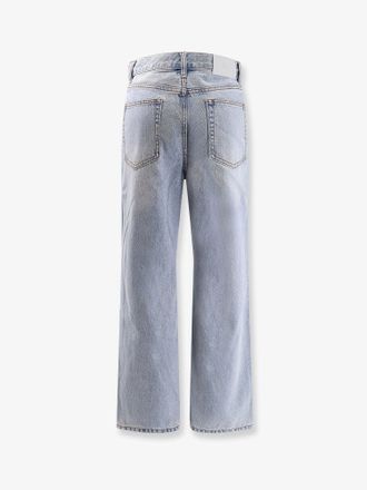 Dunst Womens Relaxed Flared Jeans Blue Cotton