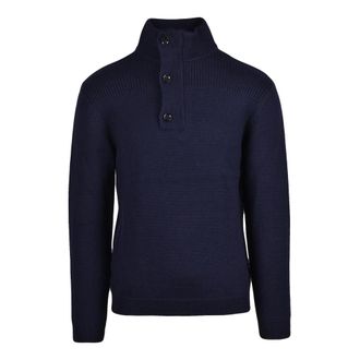Daniele Fiesoli Rollkragenpullover mit Kn&ouml;pfen - - Knitwear - Herren - Blau - XL
