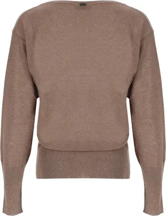 Herno Sequined Viscose Shirt - Gray