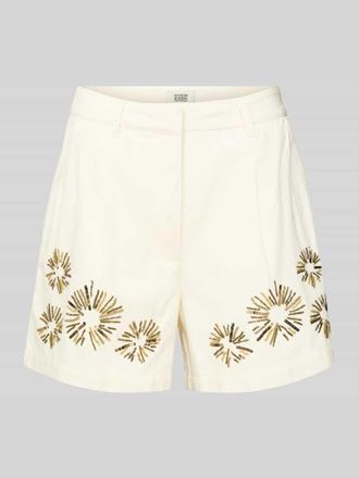 Scotch & Soda Wide Leg Shorts mit Zierstein- und Paillettenbesatz