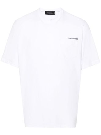 Dsquared2 t-shirt en coton à logo imprimé - Blanc