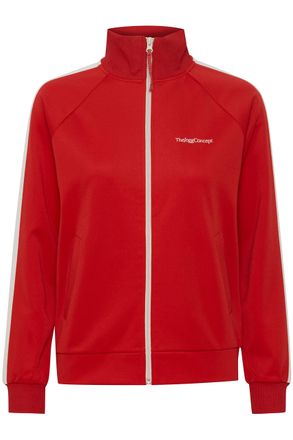 The Jogg Concept JCSIMA Cardigan Damen Sweatjacke Cardigan Sweatshirtjacke Trainingsjacke Retro Reißverschluss-Jacke Zip-Jacke Raglan-Ärmel Colorblock-Optik, Größe:S, 