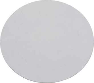 NKlaus Aluminium Kerzenteller Ø12cm Kerzenhalter weiß schieferoptik Kerzenhalter Deko Gebürstet - Design 10342