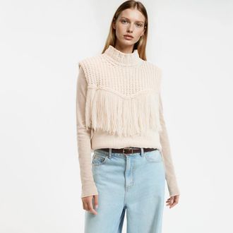 La Redoute Collections Pull Sans Manches &Agrave; Franges