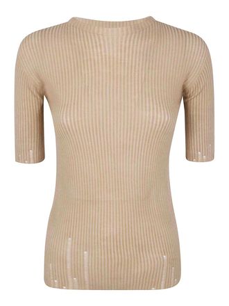 Uma Wang Pull Col Rond - Marron