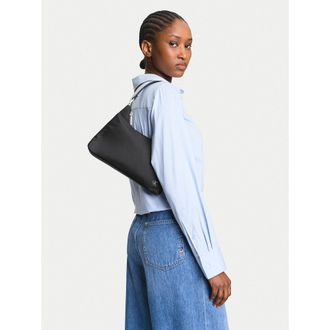 Calvin Klein Jeans Handtasche Calvin Klein Jeans Satin Nylon Small Shoulder Bag LV04K3219G Schwarz